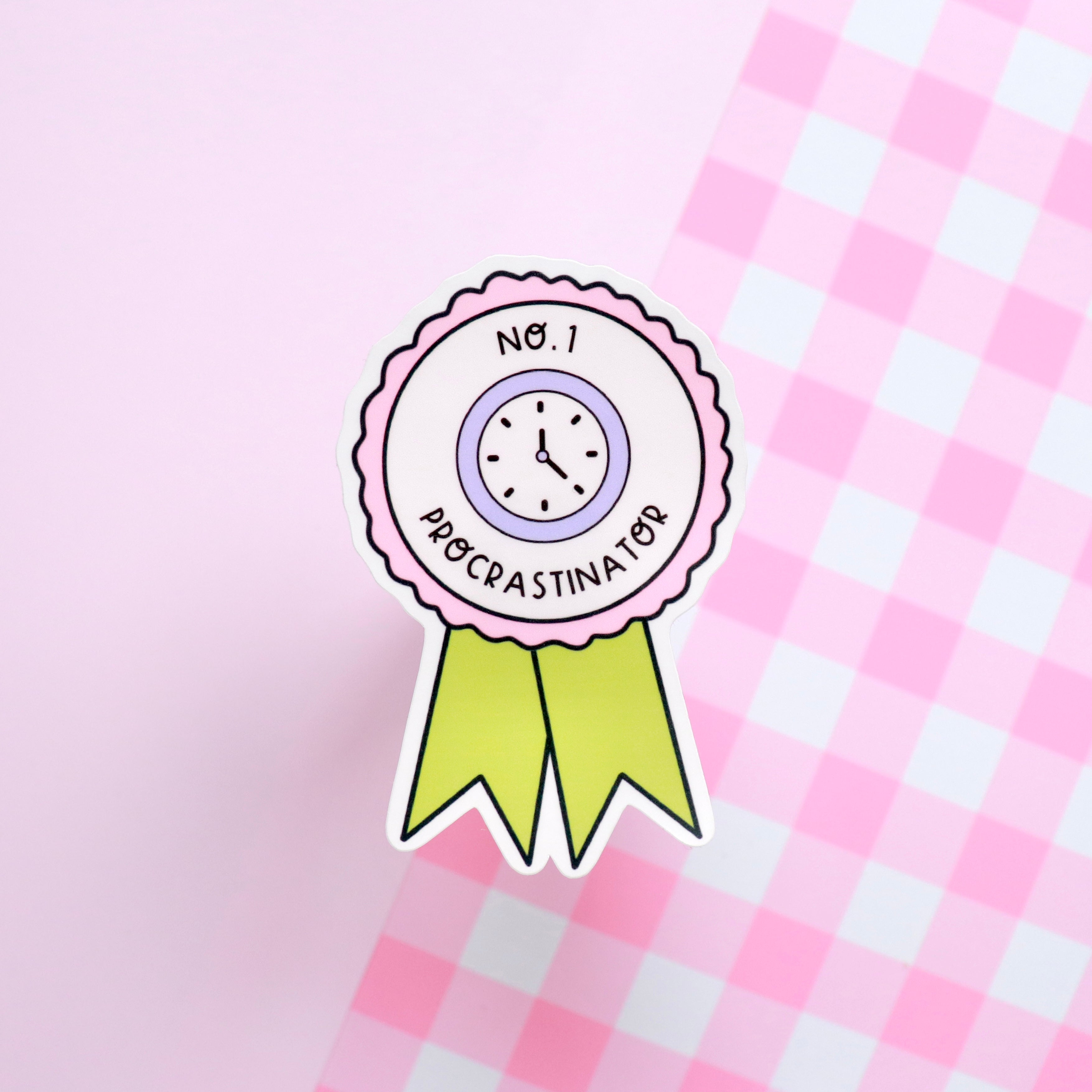 No.1 Procrastinator Sticker – Prints by Milly