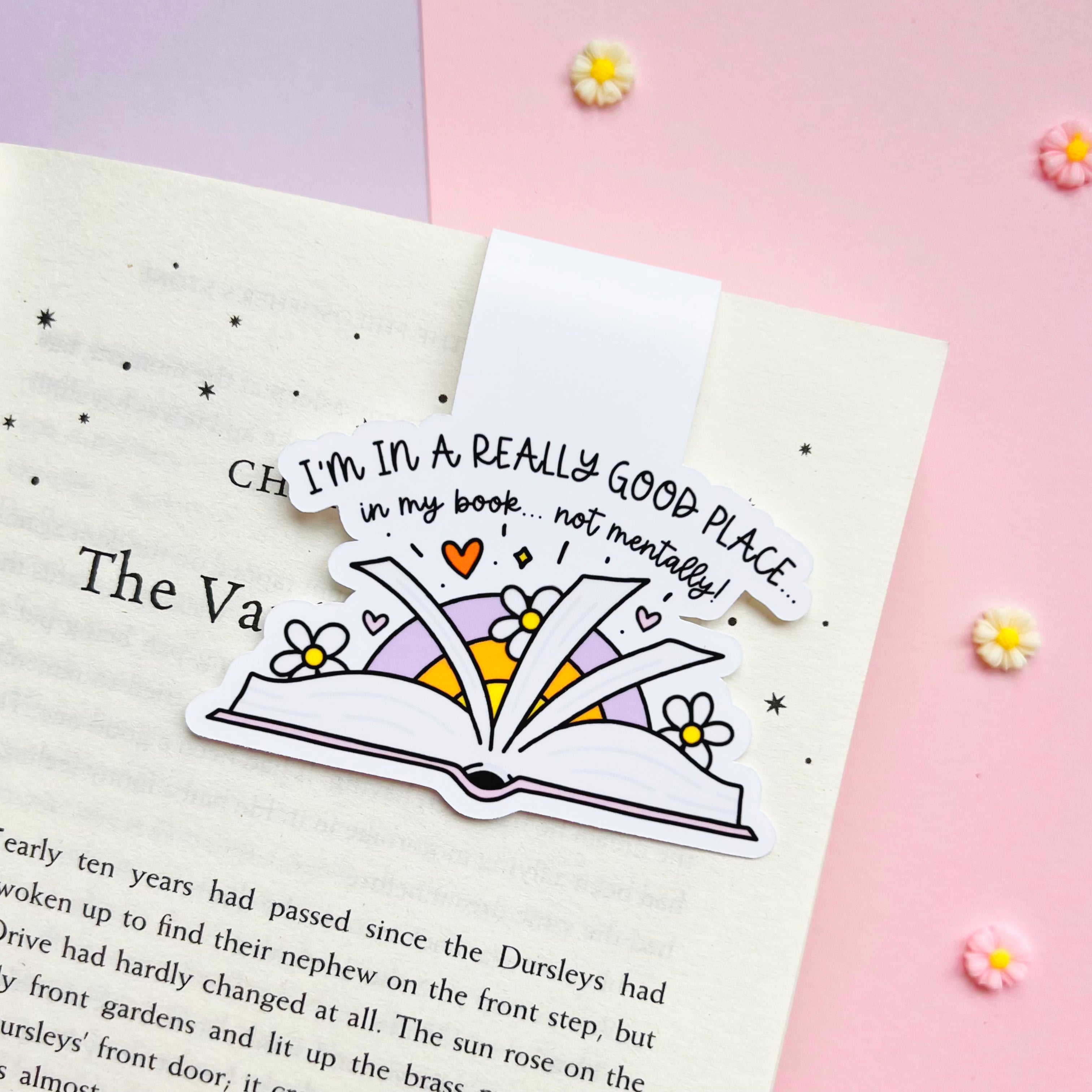 In A Good Place... Magnetic Bookmark – Prints by Milly