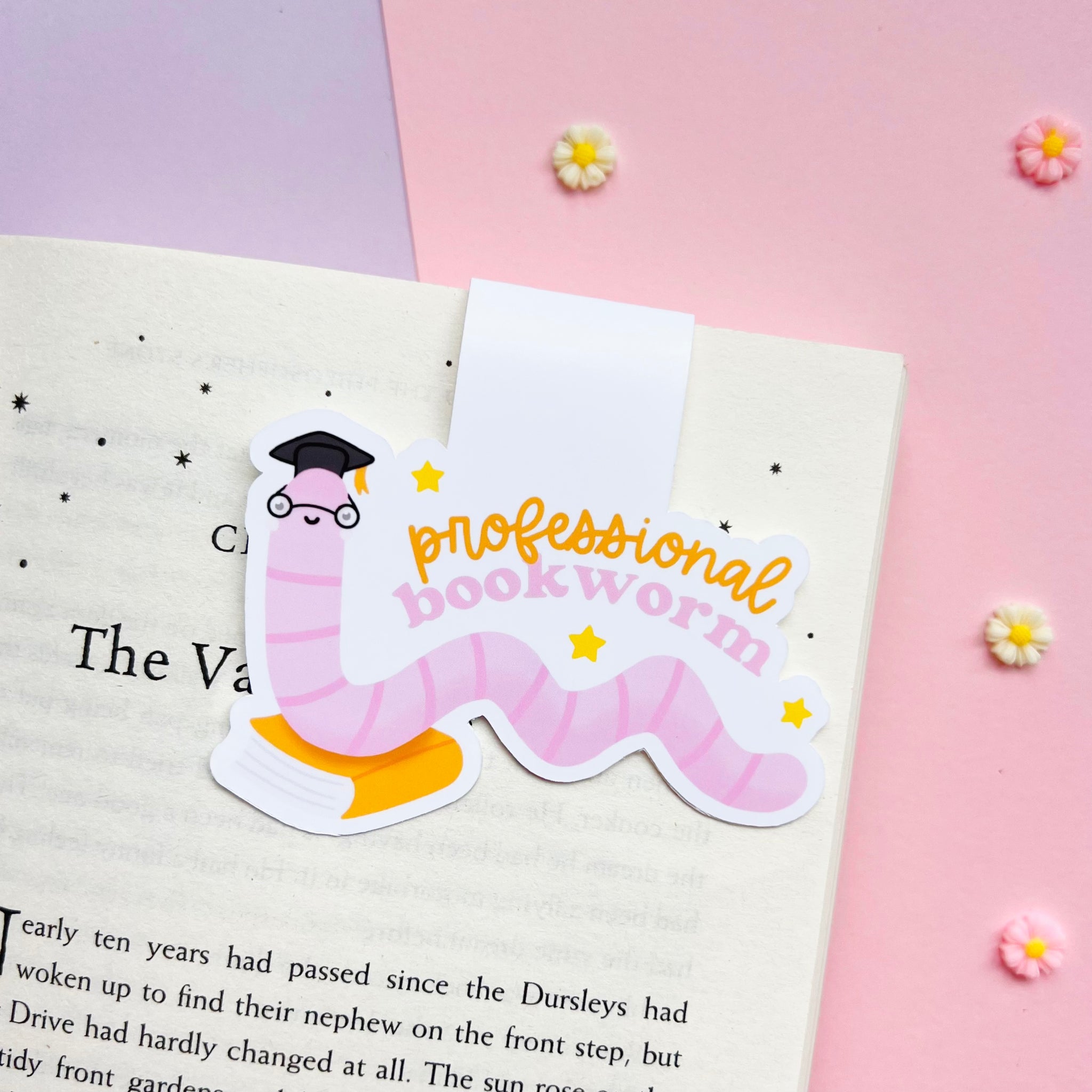 Professional Bookworm Magnetic Bookmark – Prints by Milly