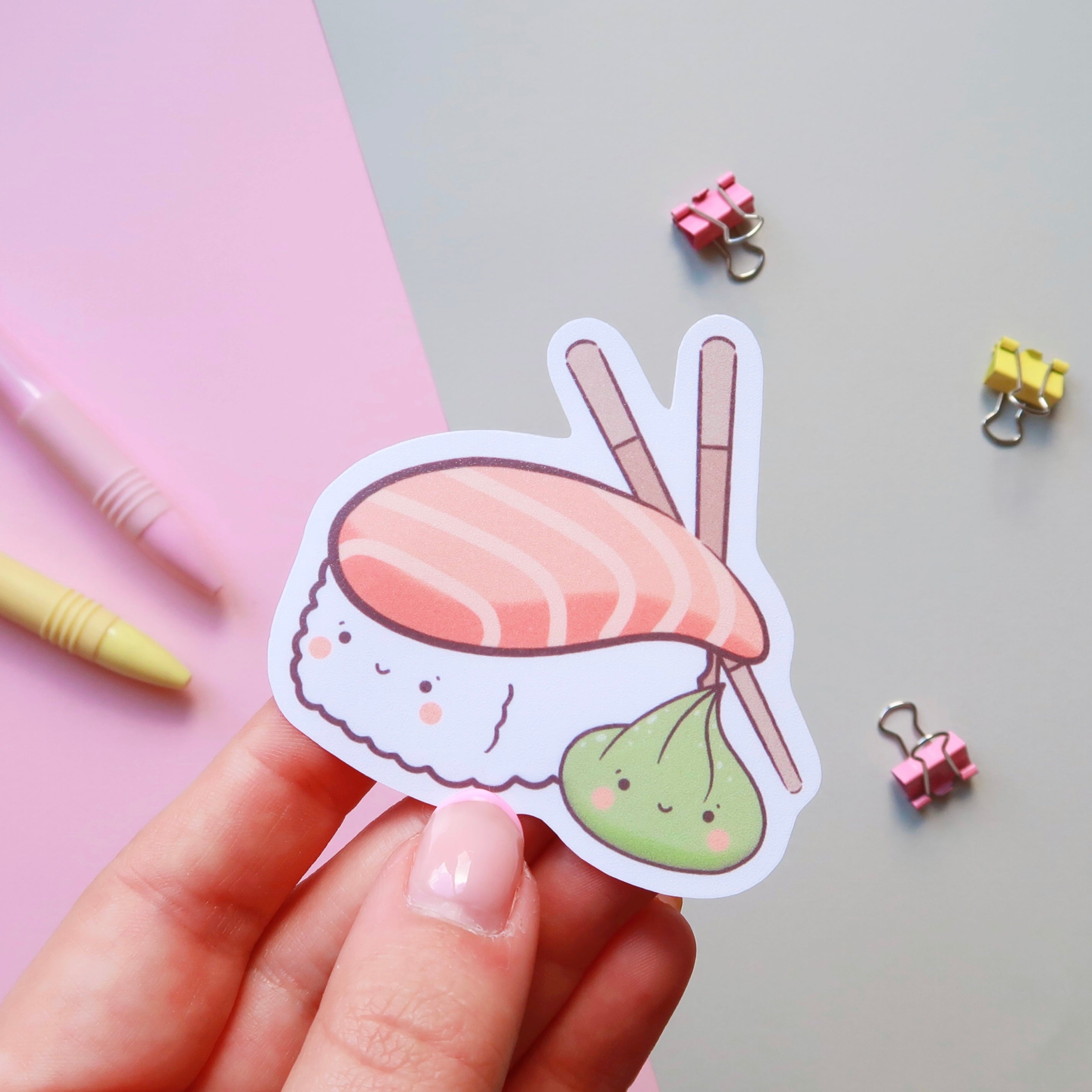 Sushi & Wasabi Sticker – Prints by Milly